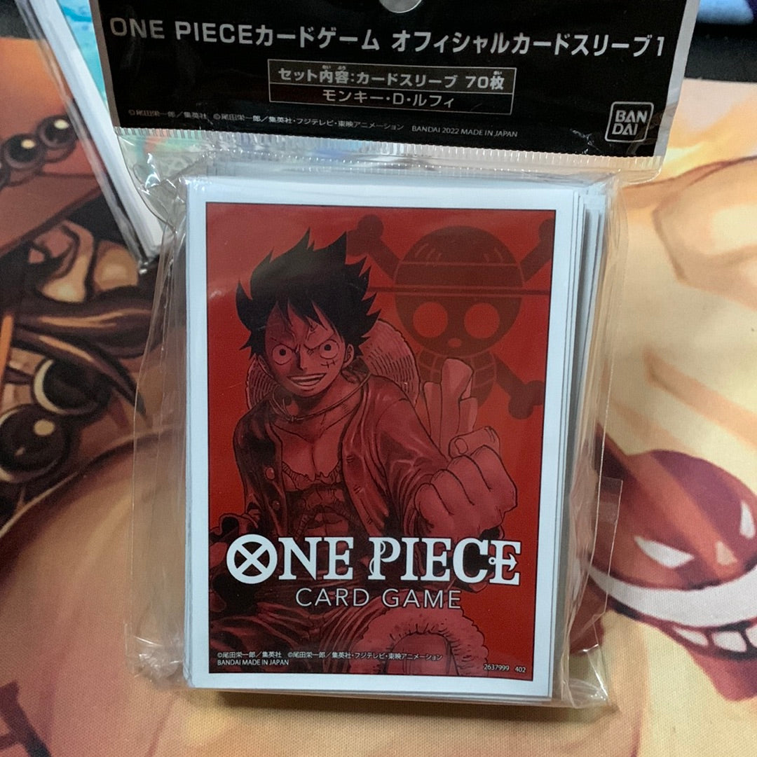 Monkey D. Luffy ONE PIECE: STRUCTURE DECK Card Sleeves (10pcs ...